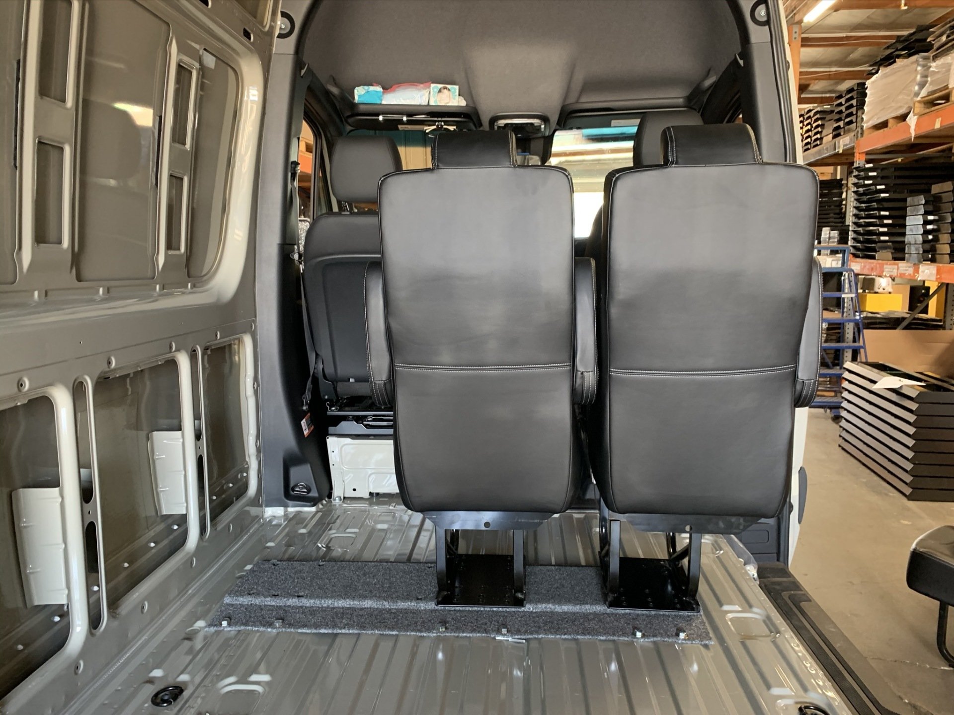 Cargo Van Custom Seating Solution | Captain Chairs