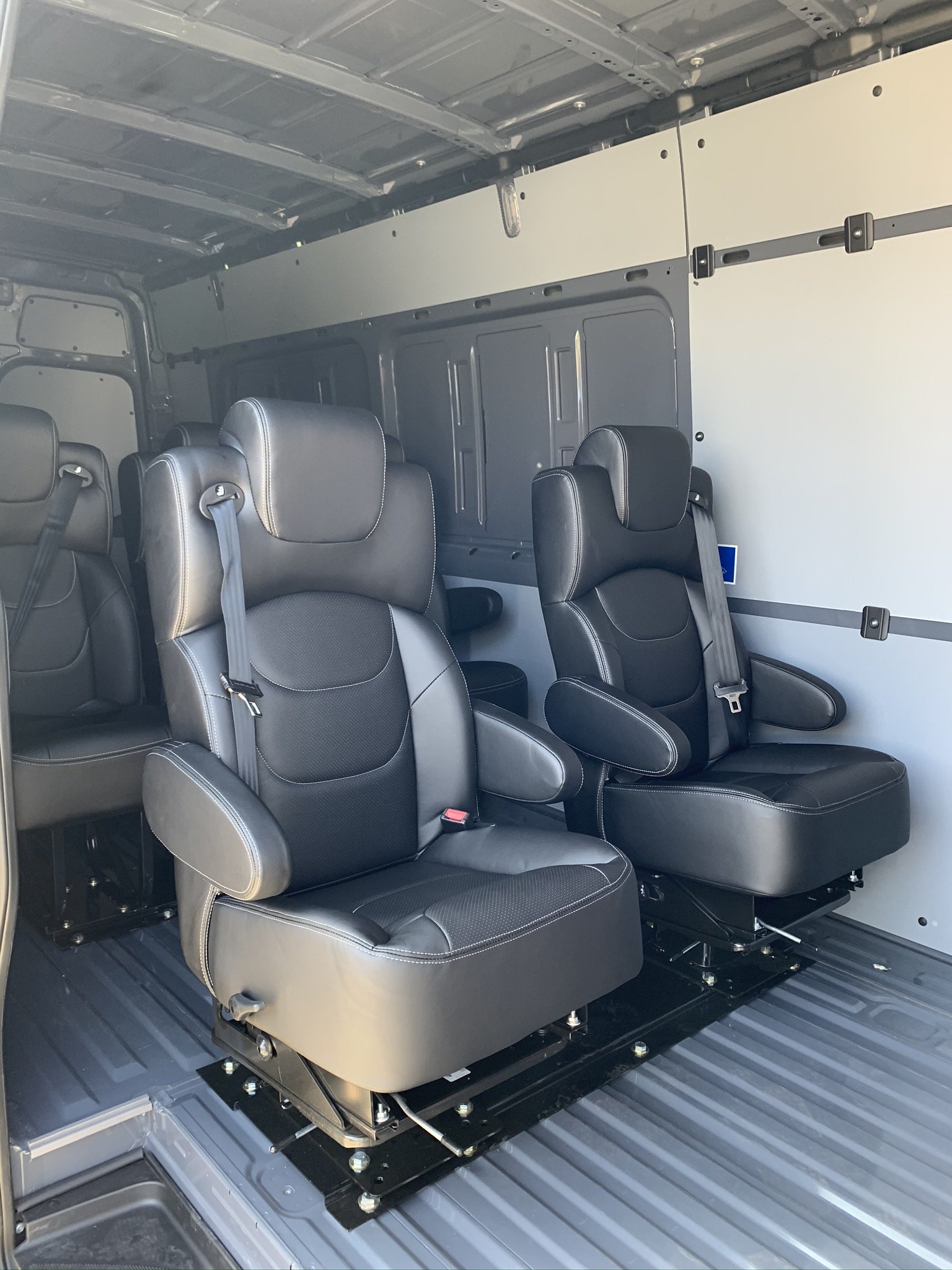 Cargo Van Dual Captain Chair Solution FMVSS Tested