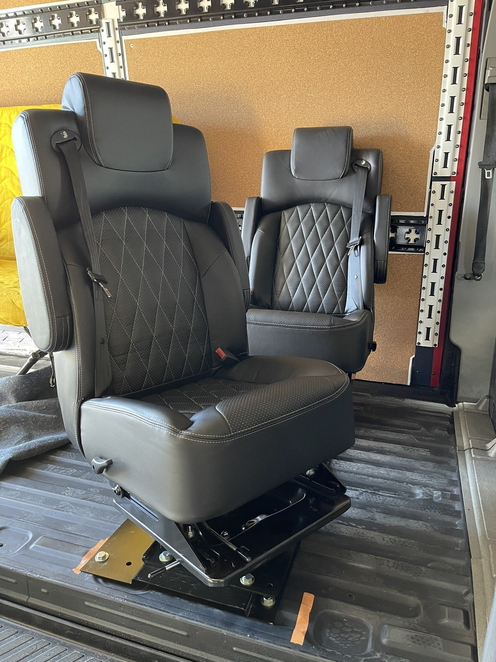 Cargo Van Dual Captain Chair Solution FMVSS Tested