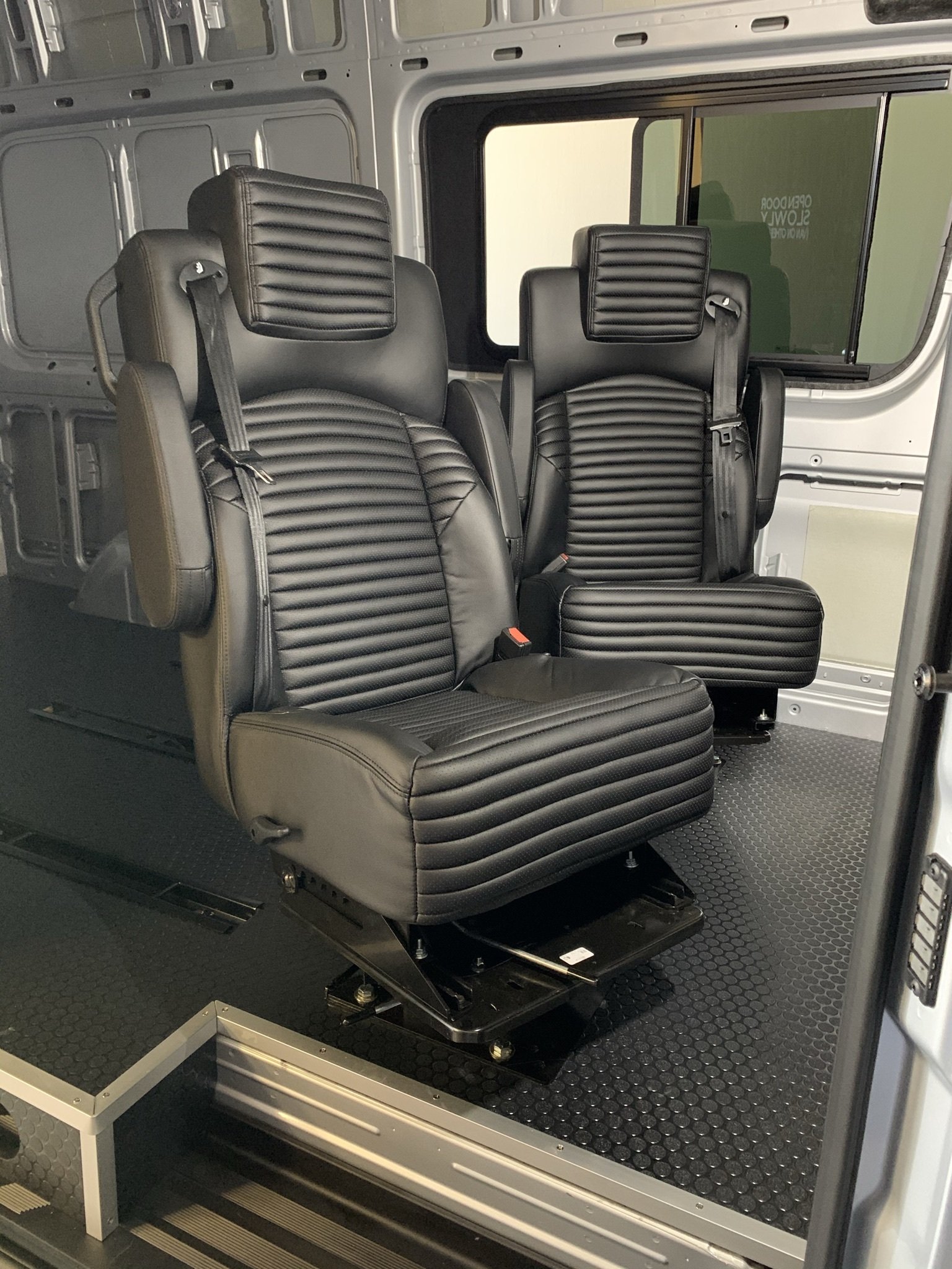 Cargo Van Dual Captain Chair Solution FMVSS Tested