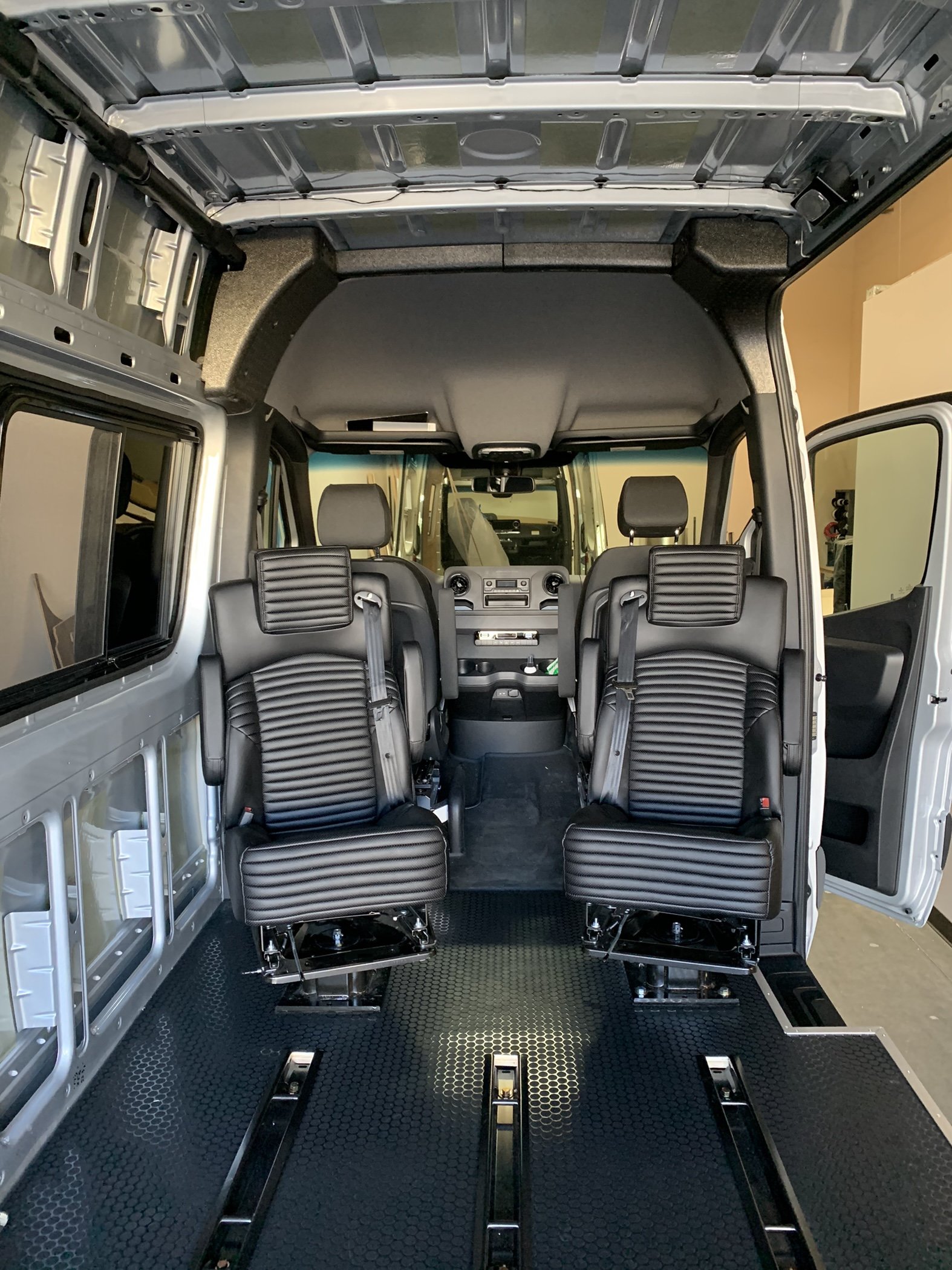 Cargo Van Dual Captain Chair Solution FMVSS Tested