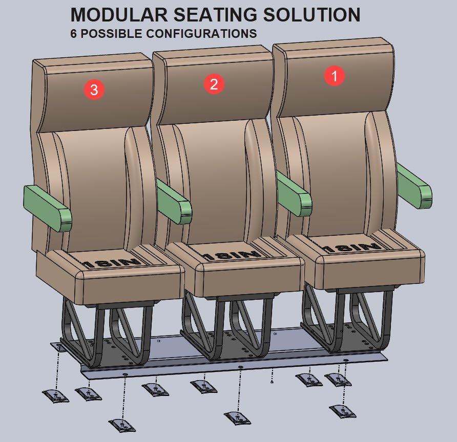 Cargo Van Custom Seating Solution | Captain Chairs