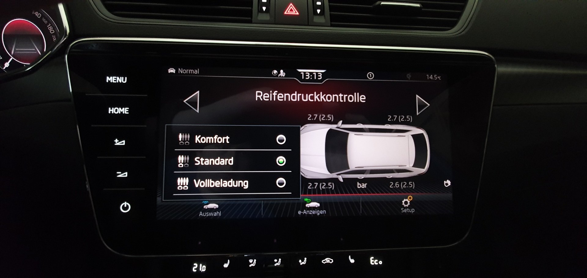 Reifendruck Skoda Superb