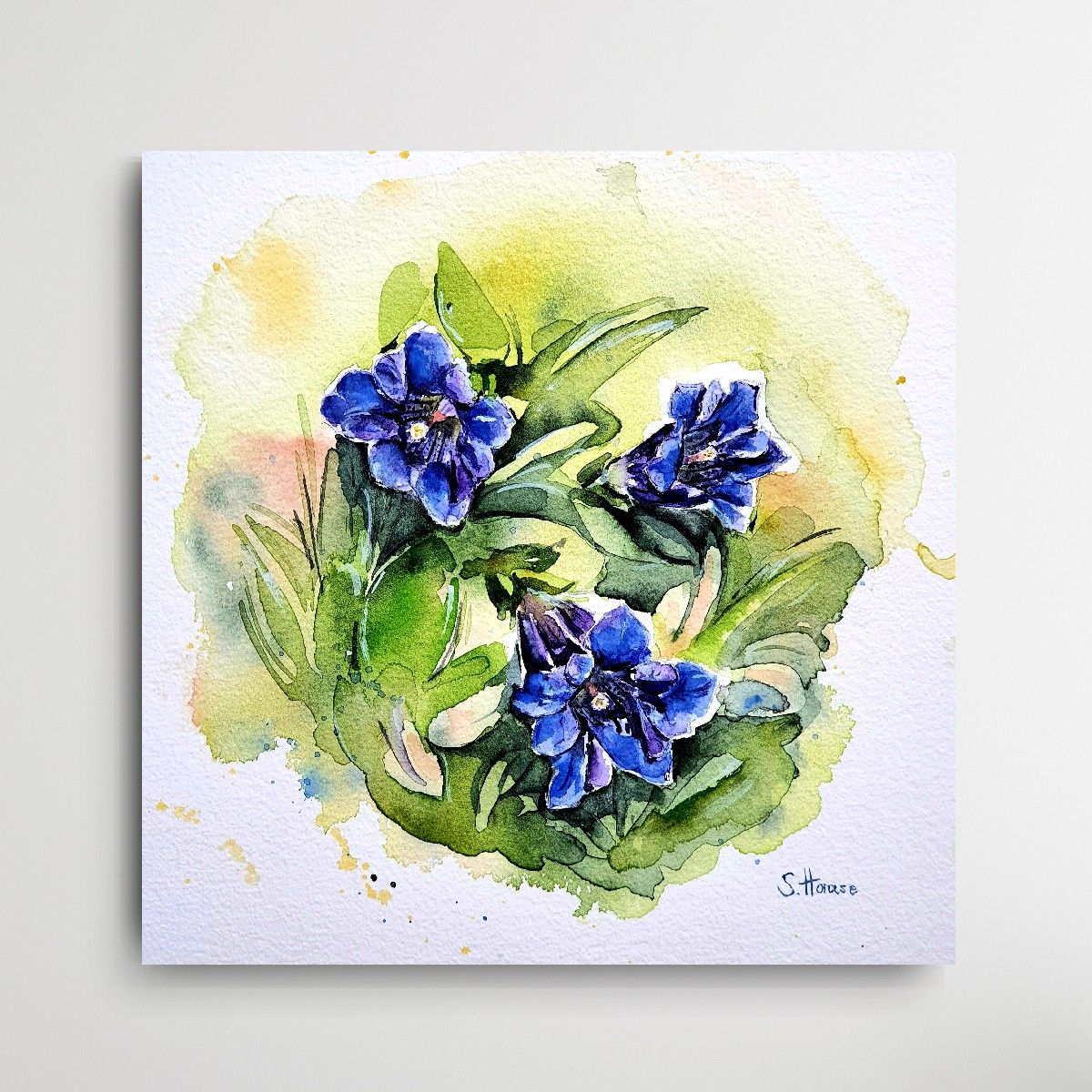 Original Aquarelle besondere Orte, Tiere, Blumen, original watercolor