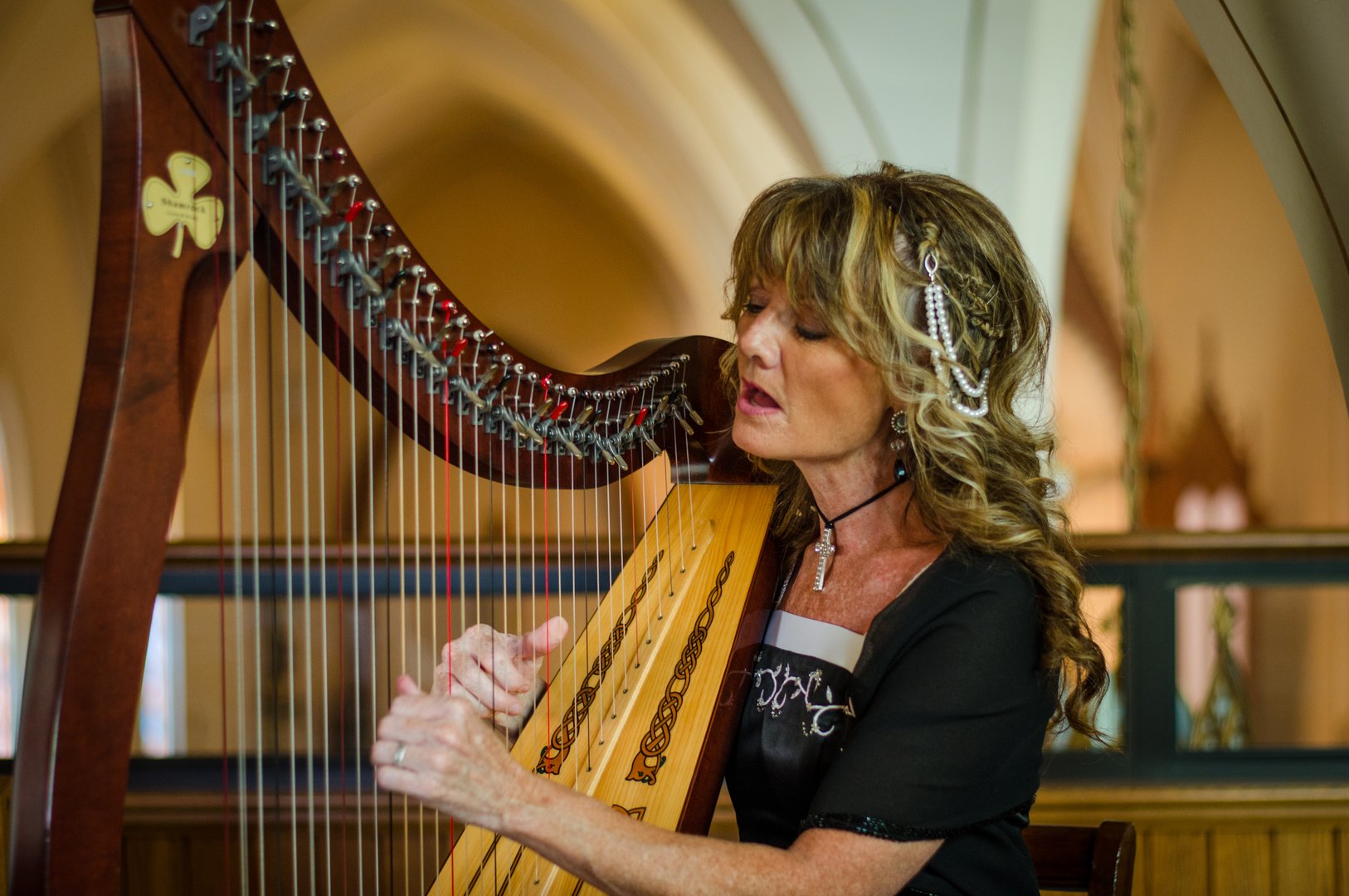 Shari Sarazin Harp & Song The Music page
