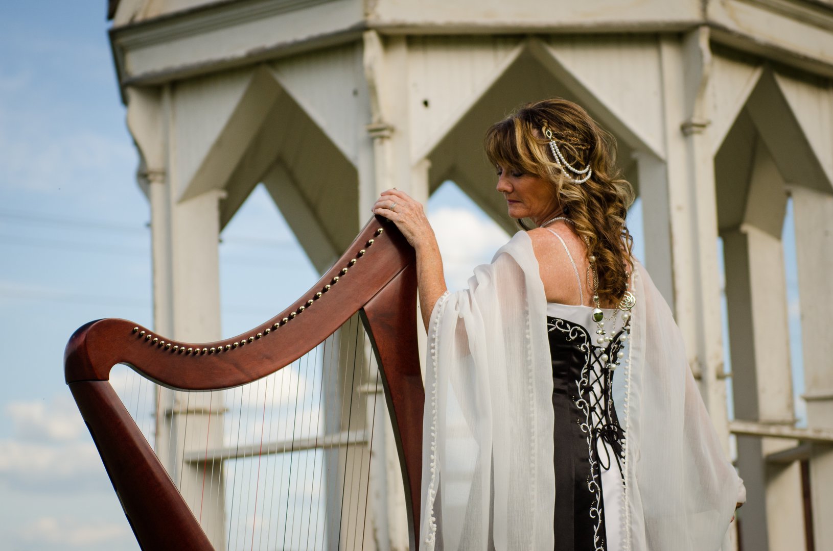 Shari Sarazin Harp & Song The Music page
