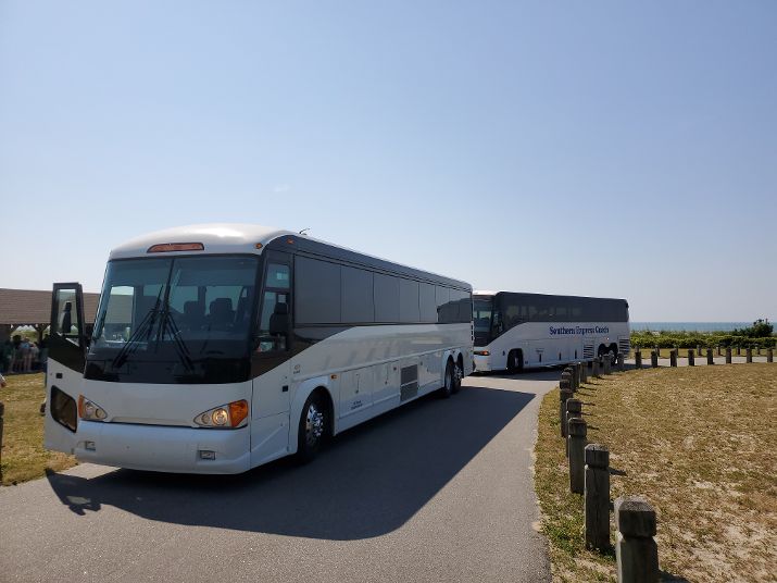 Charter bus transporation