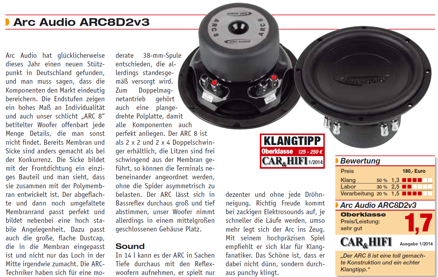 ARC Serie Subwoofer