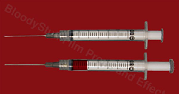Theatrical Film Prop Retractable Syringe