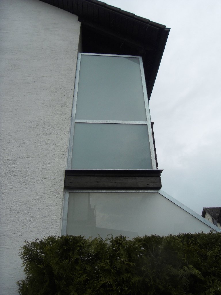 Augsburg / Glas Vogel - Windfang am Aussenbereich