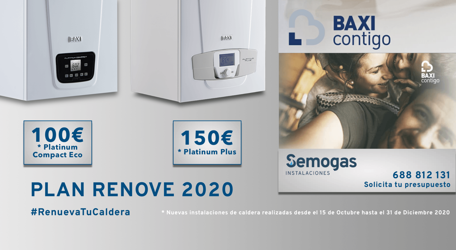 PLAN RENOVE BAXI hasta 150 € para renovar tu caldera (Hasta el 31 de ...