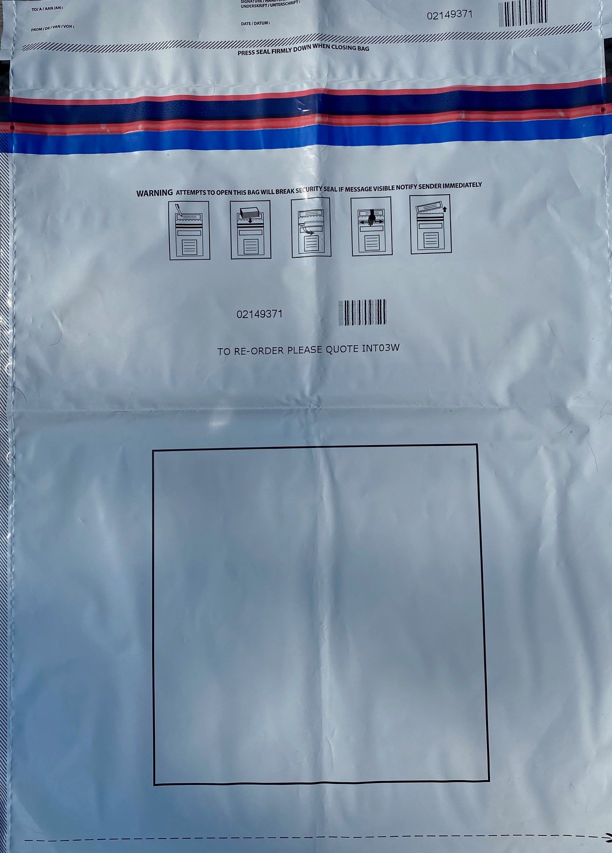 Security Bags, Tamper Evident Bags