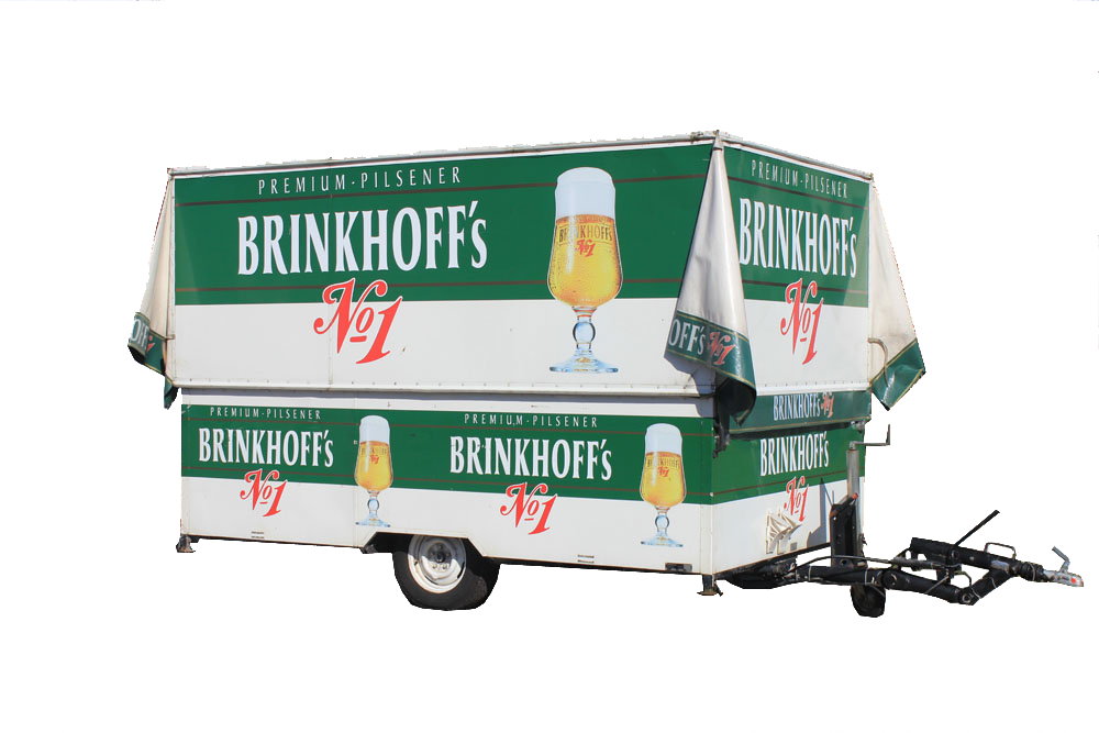 Unsere Getränkeape eignet sich für einen Sektempfang, als Bierwagen