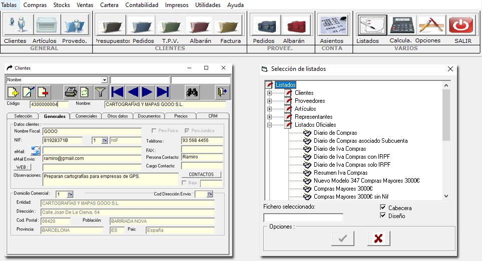Programas informaticos de facturación y contabilidad