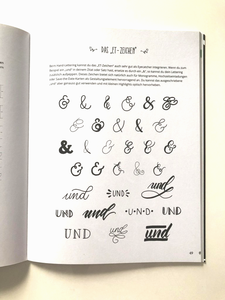 Rezension Handlettering. Schöne Schriften Schritt für Schritt, Katja Haas