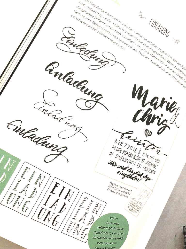 Rezension Handlettering. Schöne Schriften Schritt für Schritt, Katja Haas