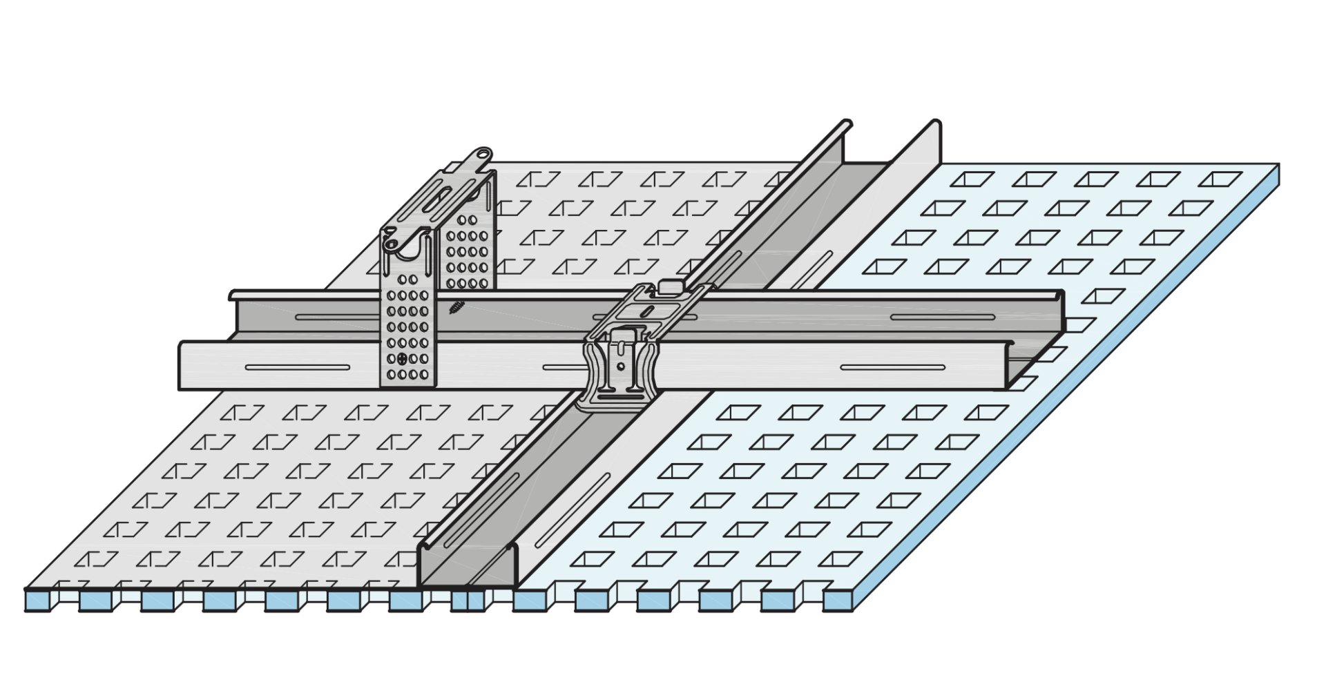 Knauf Cleaneo® Akustik Designdecke ist eine gelochte oder geschlitzte ...