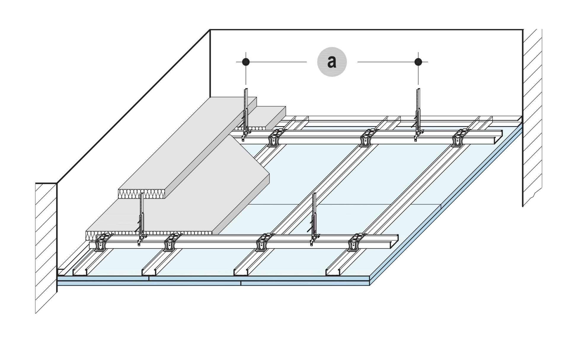 Design-Decken, Unterdecken, Dachsystem, Holzbalkendecken-System