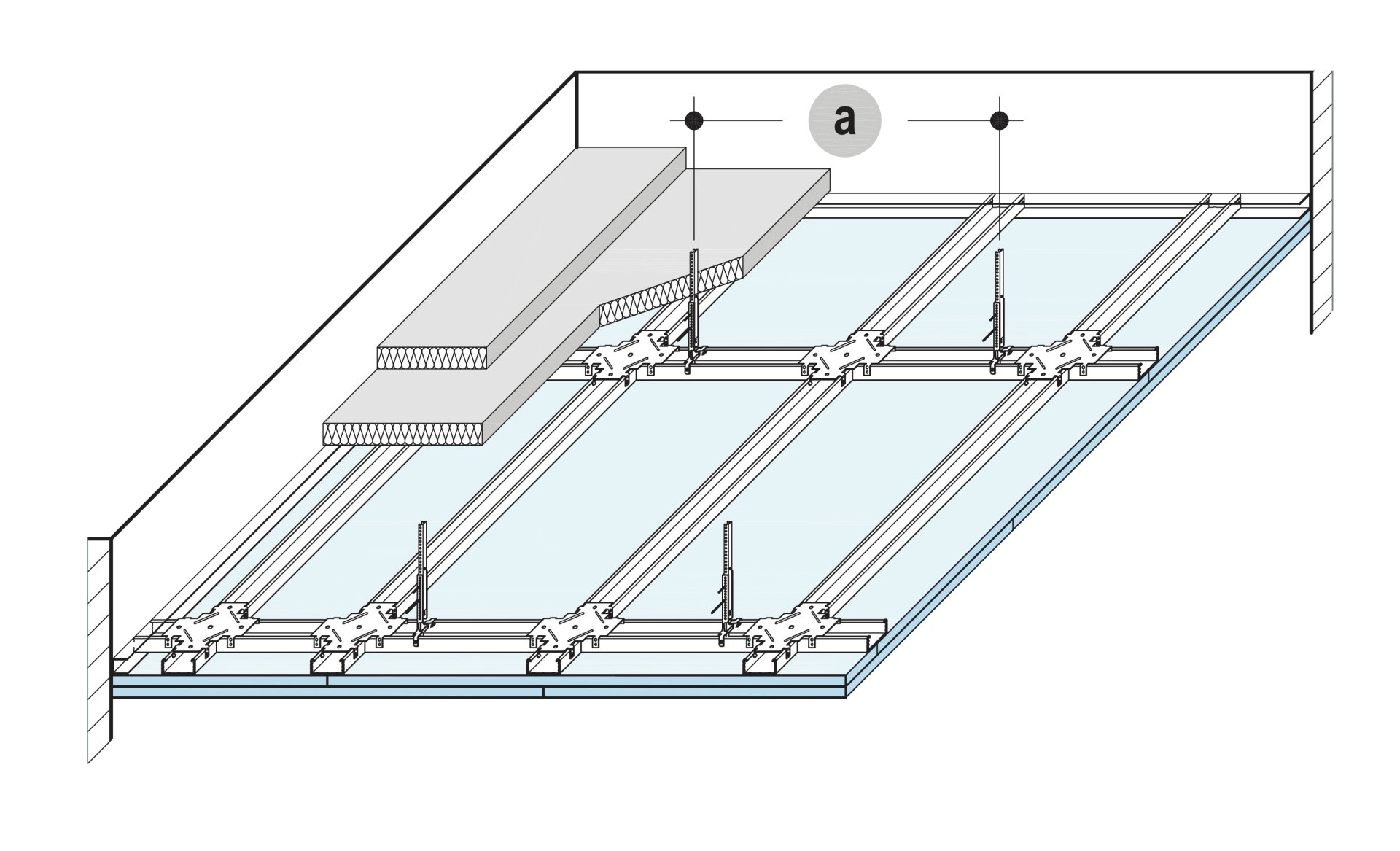 Design-Decken, Unterdecken, Dachsystem, Holzbalkendecken-System