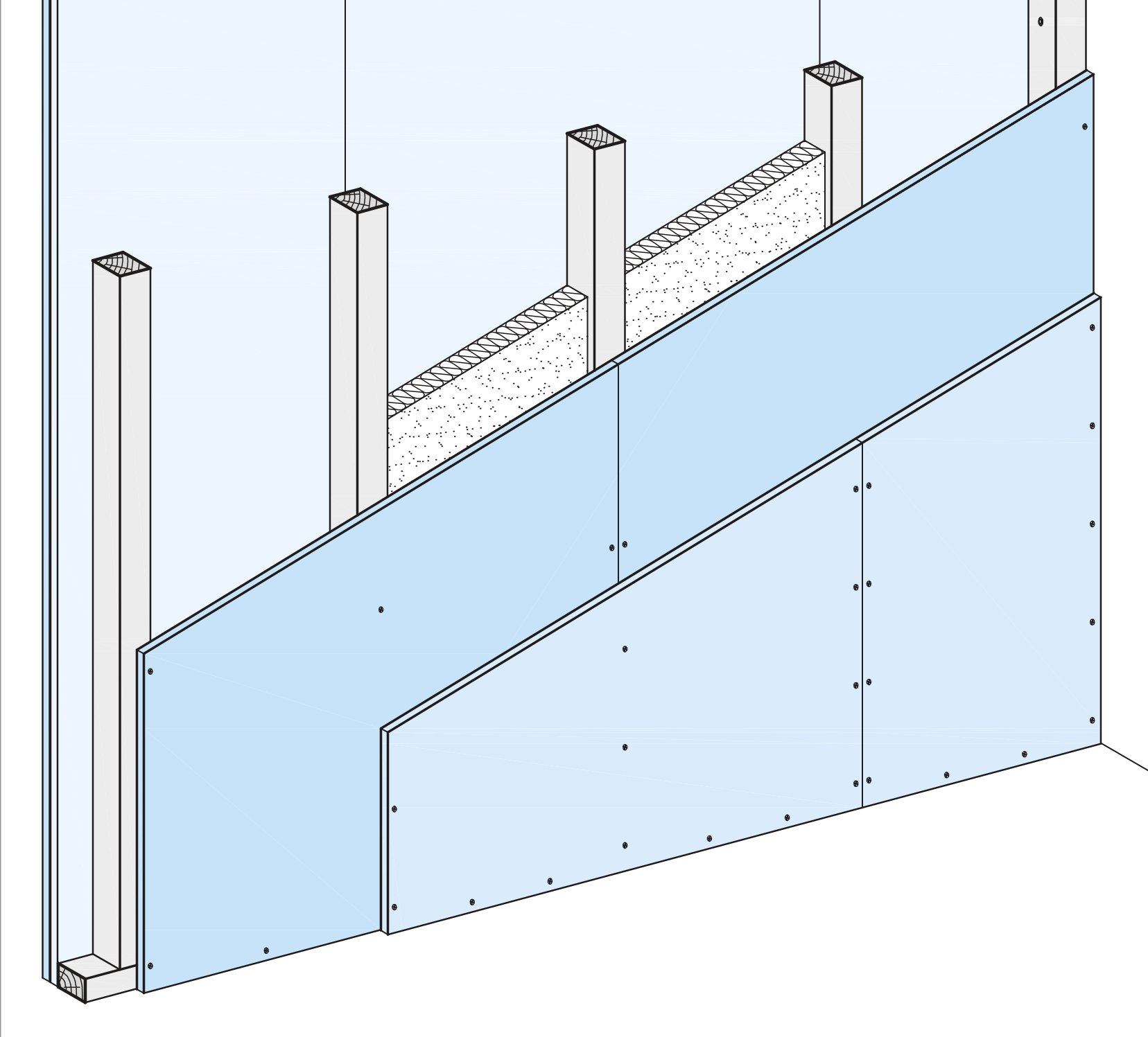 Metallständerwände, Montagewände, Trennwand, Einfachständerwerk, Knauf