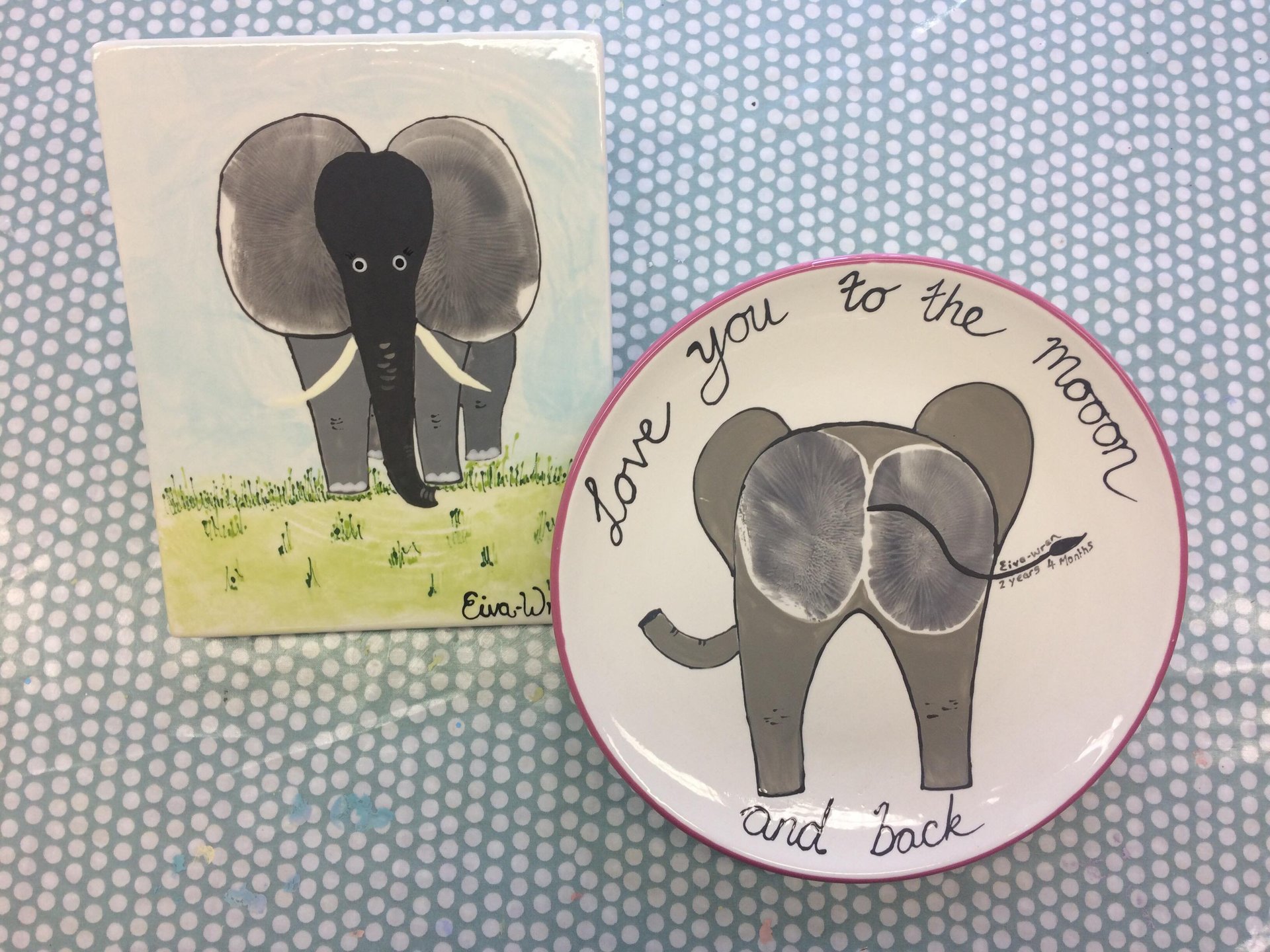 Hands, feet even bottom or bum prints in pottery, silver and much more