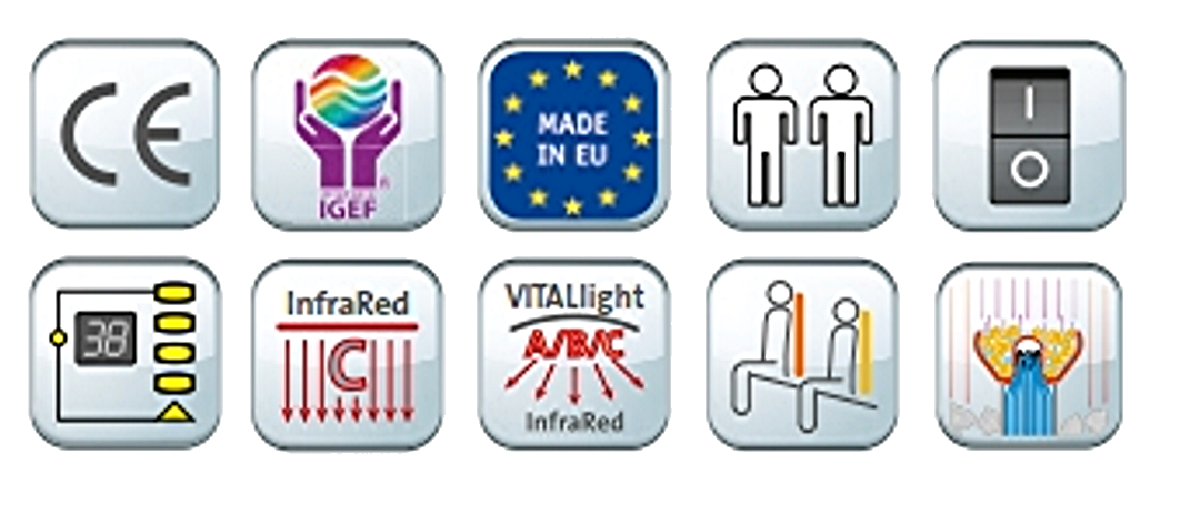 TrioSol Natura 148 Infrarotwärmekabine von Infraworld mit Vitallight