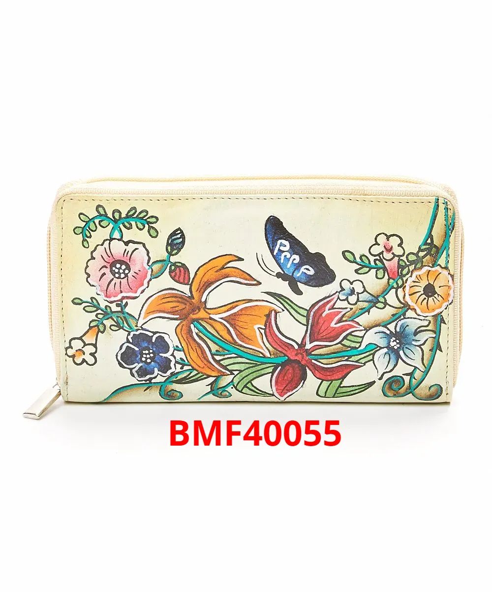Hand Painted Leather Wallets