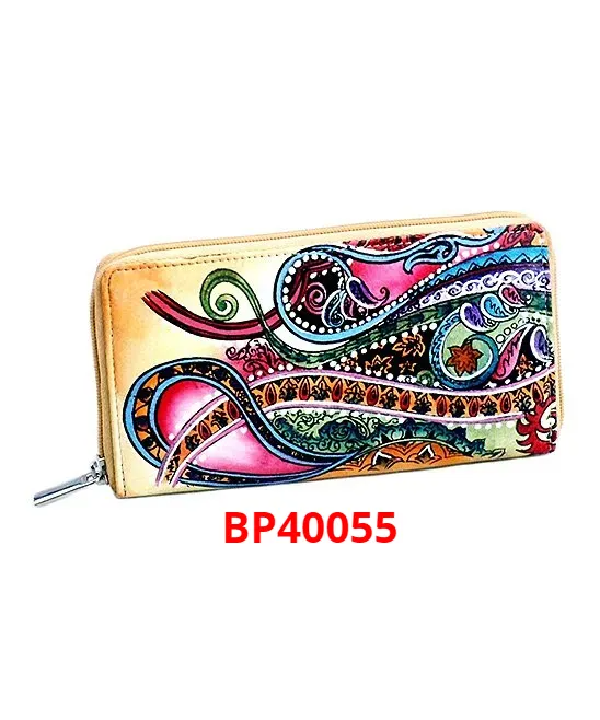Hand Painted Leather Wallets