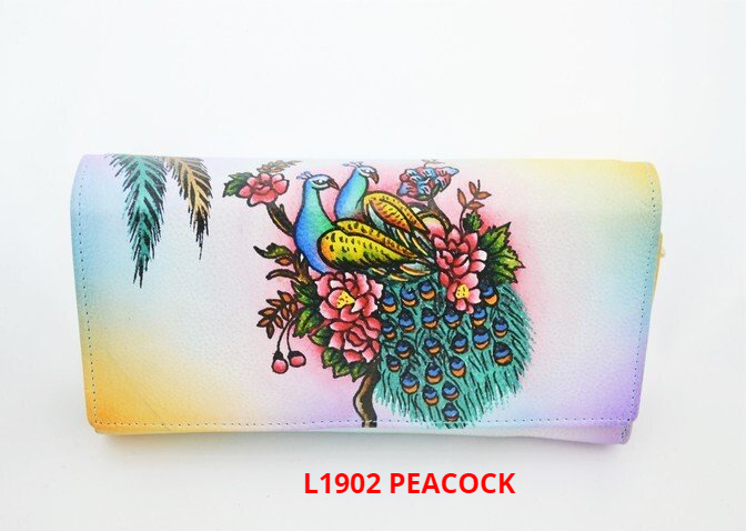 Hand Painted Leather Wallets