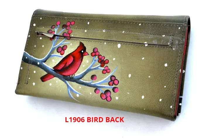 Hand Painted Leather Wallets