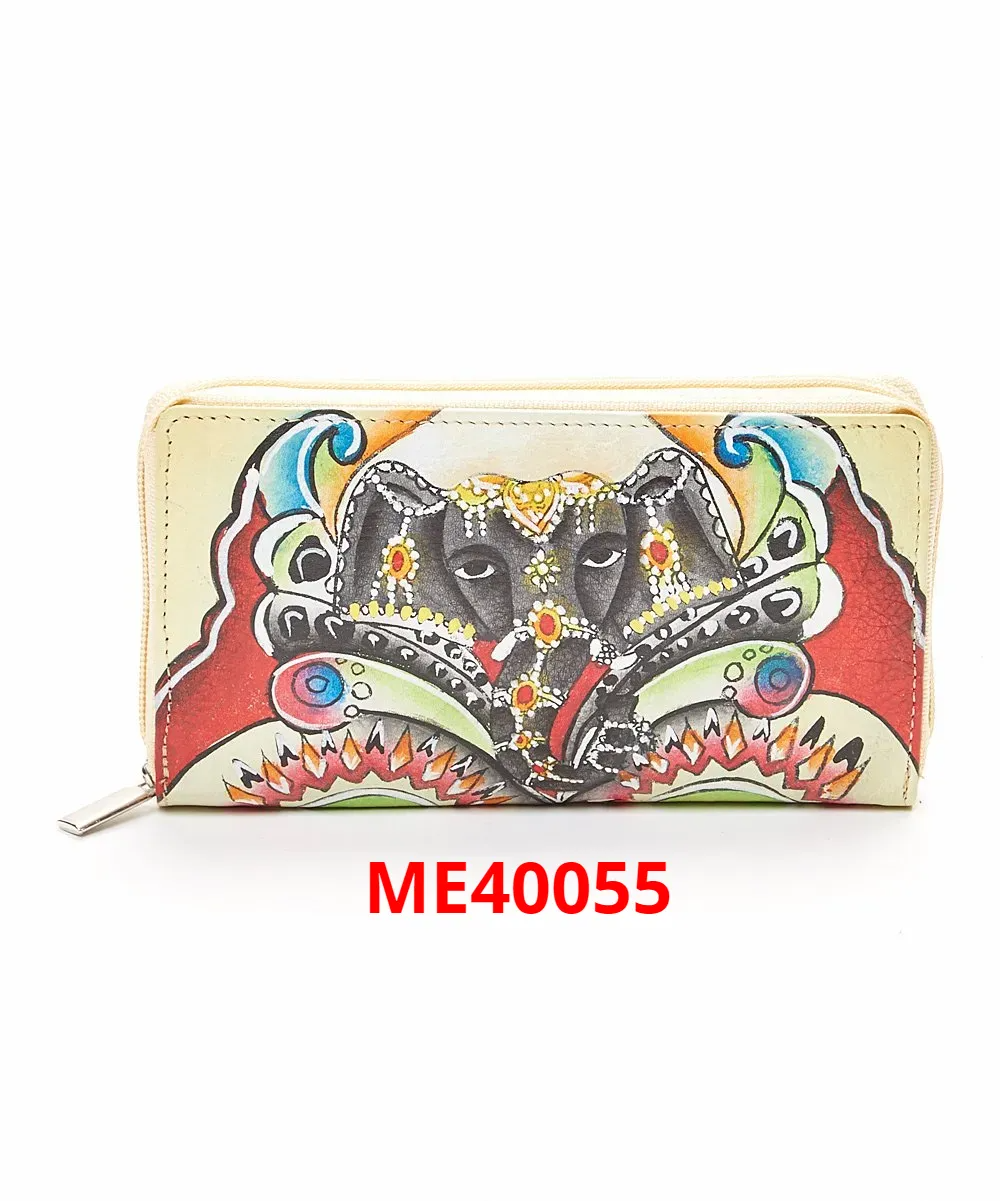 Hand Painted Leather Wallets