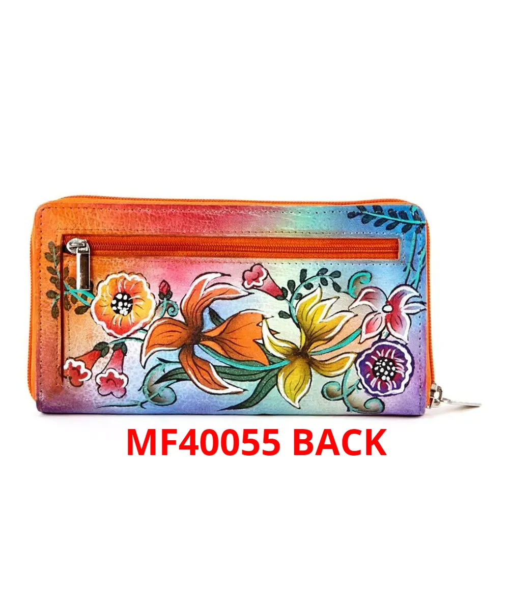 Hand Painted Leather Wallets