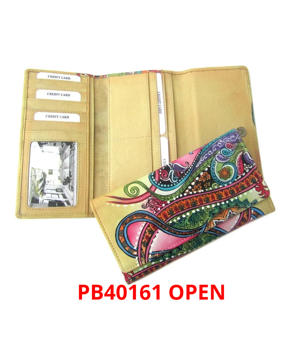 Hand Painted Leather Wallets