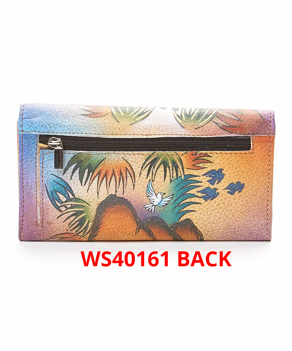 Hand Painted Leather Wallets