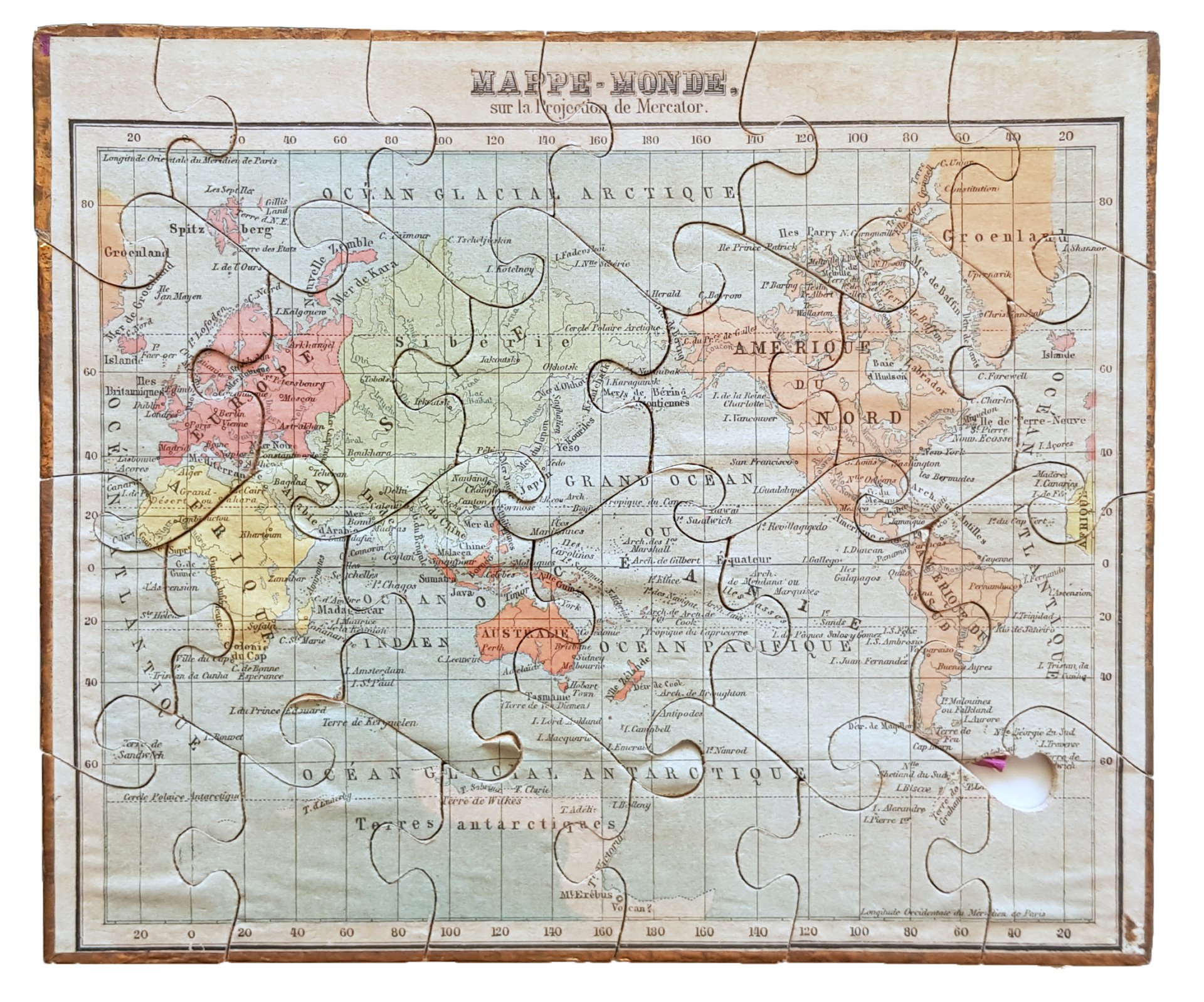 World Map Puzzles - A Fine Collection of Antique Map Puzzles