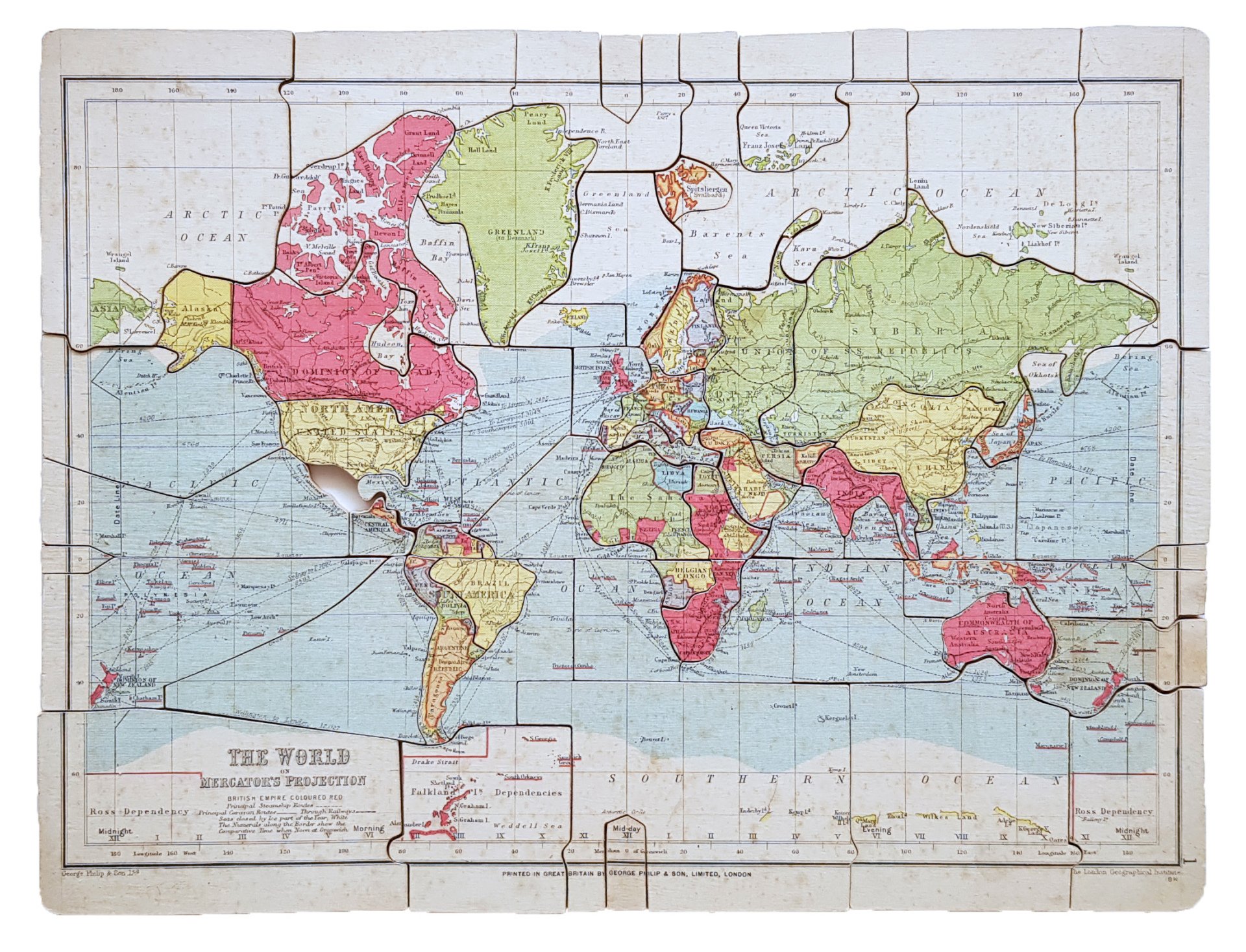 George Philip & Son map jigsaw puzzles