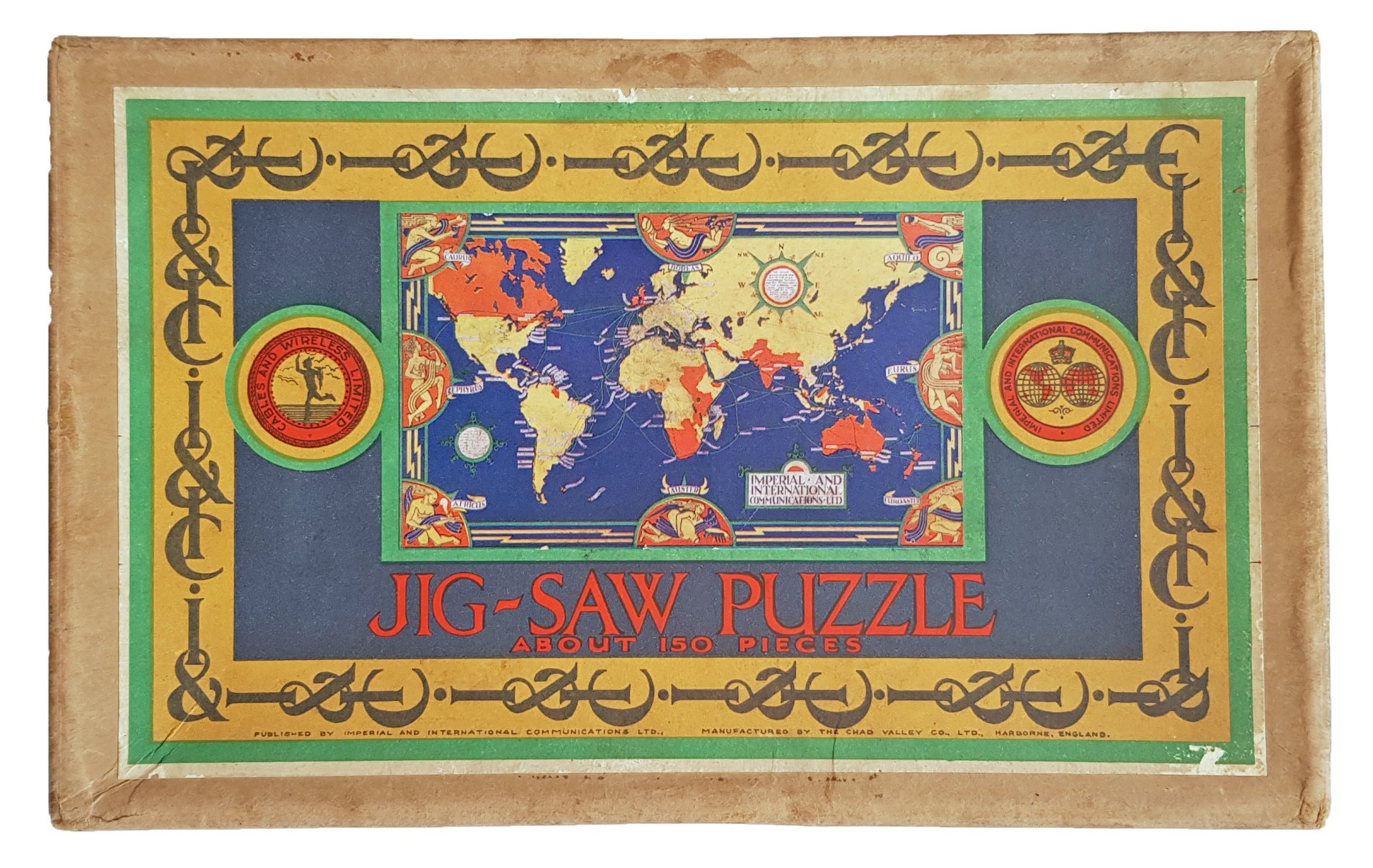 Chad Valley map jigsaw puzzles