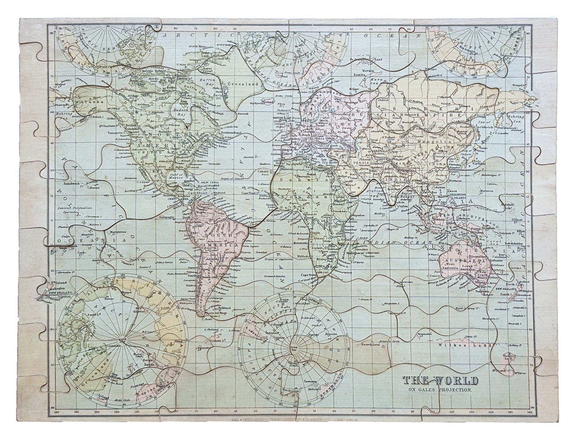 William Peacock map jigsaw puzzles