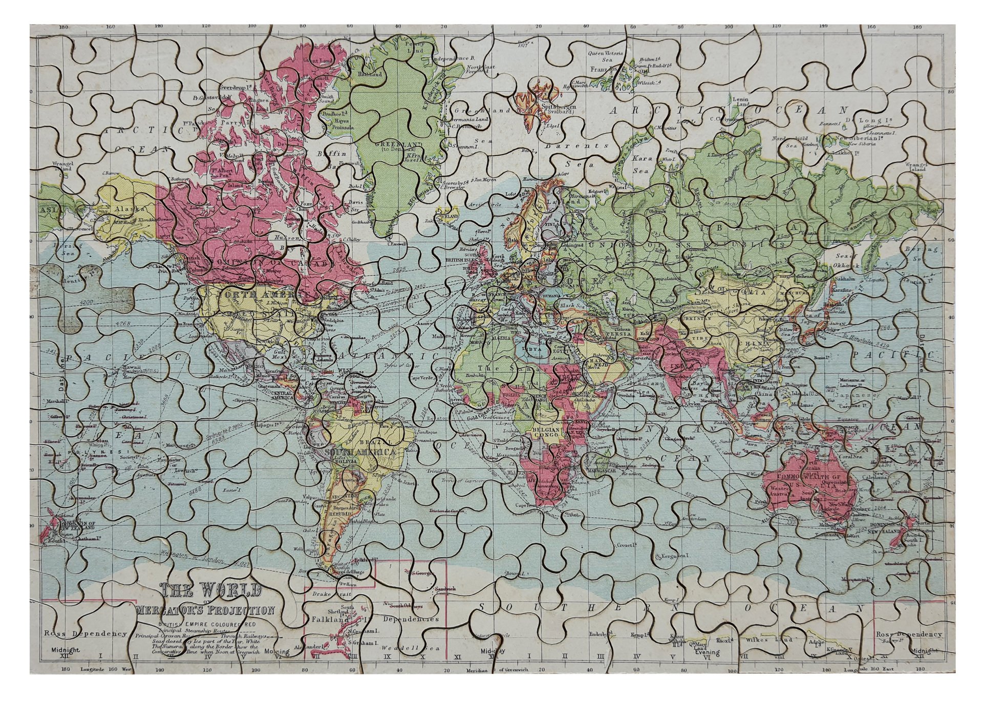 Chad Valley map jigsaw puzzles