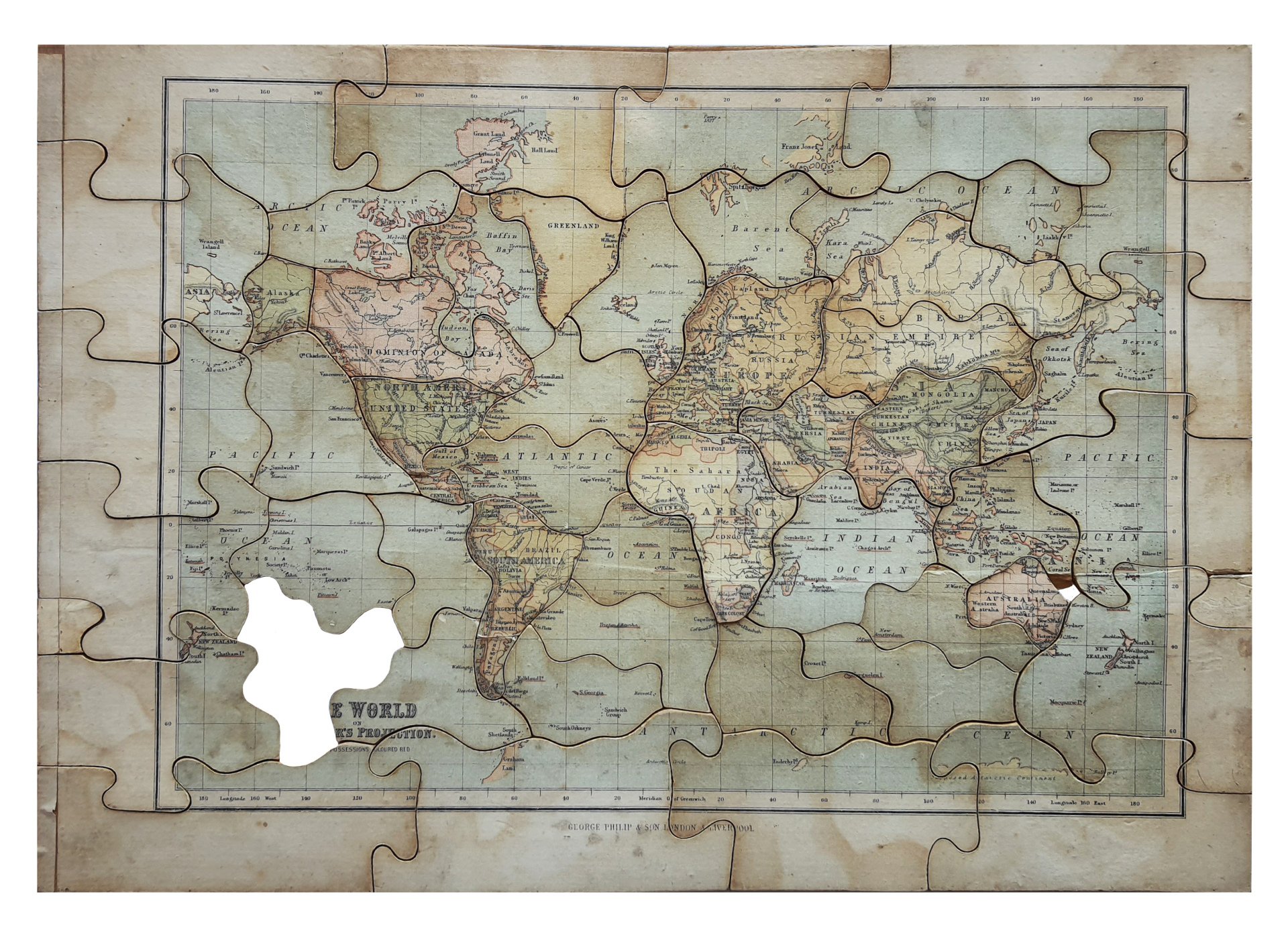 William Peacock map jigsaw puzzles