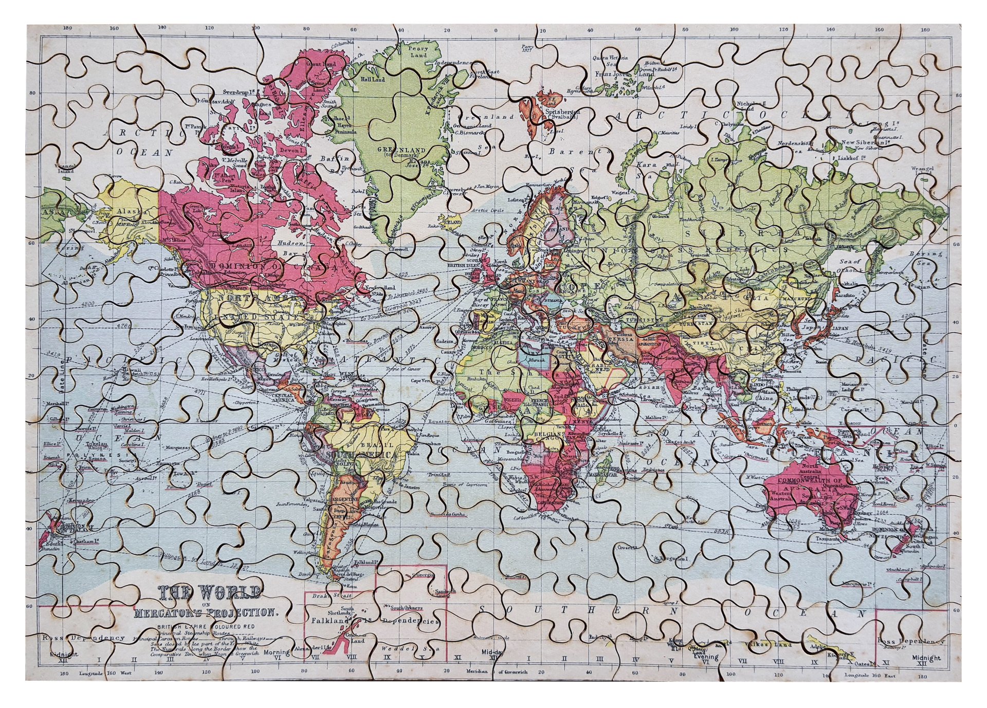 Chad Valley map jigsaw puzzles