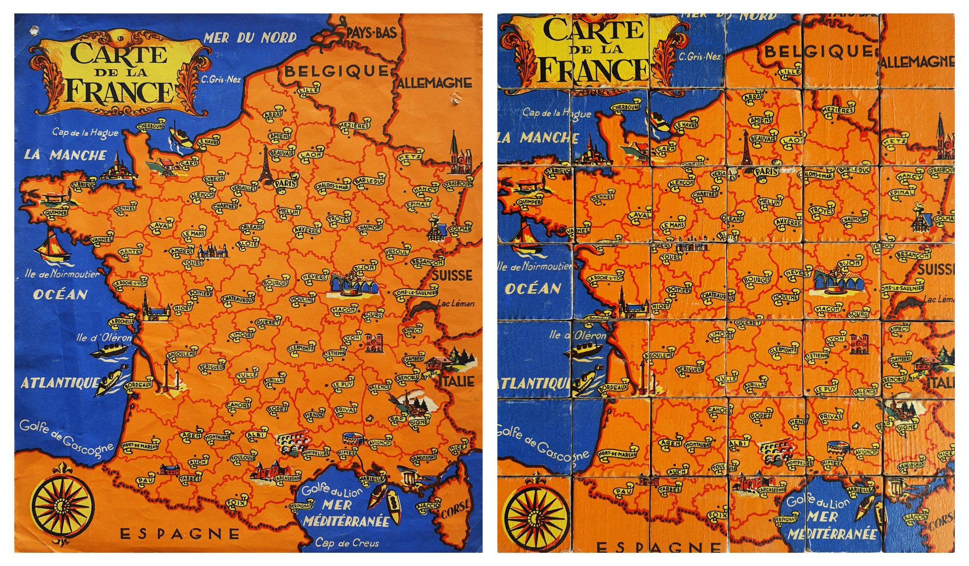 F.N. Paris map jigsaw puzzles