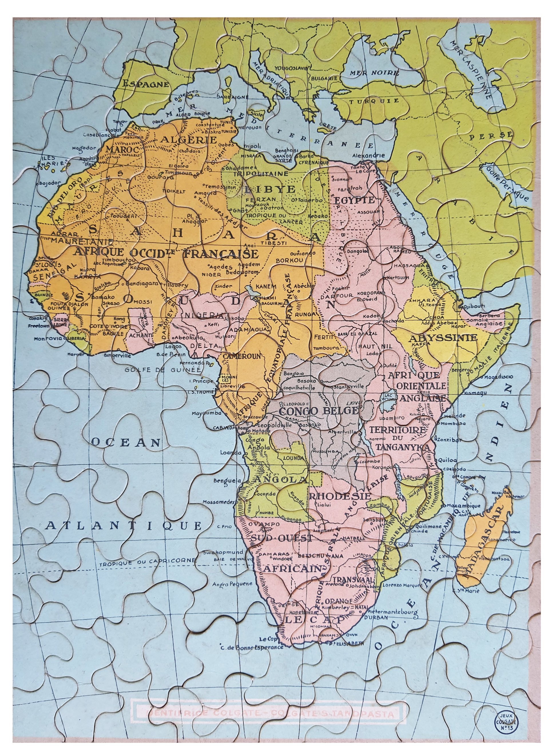 Colgate palmolive map jigsaw puzzles