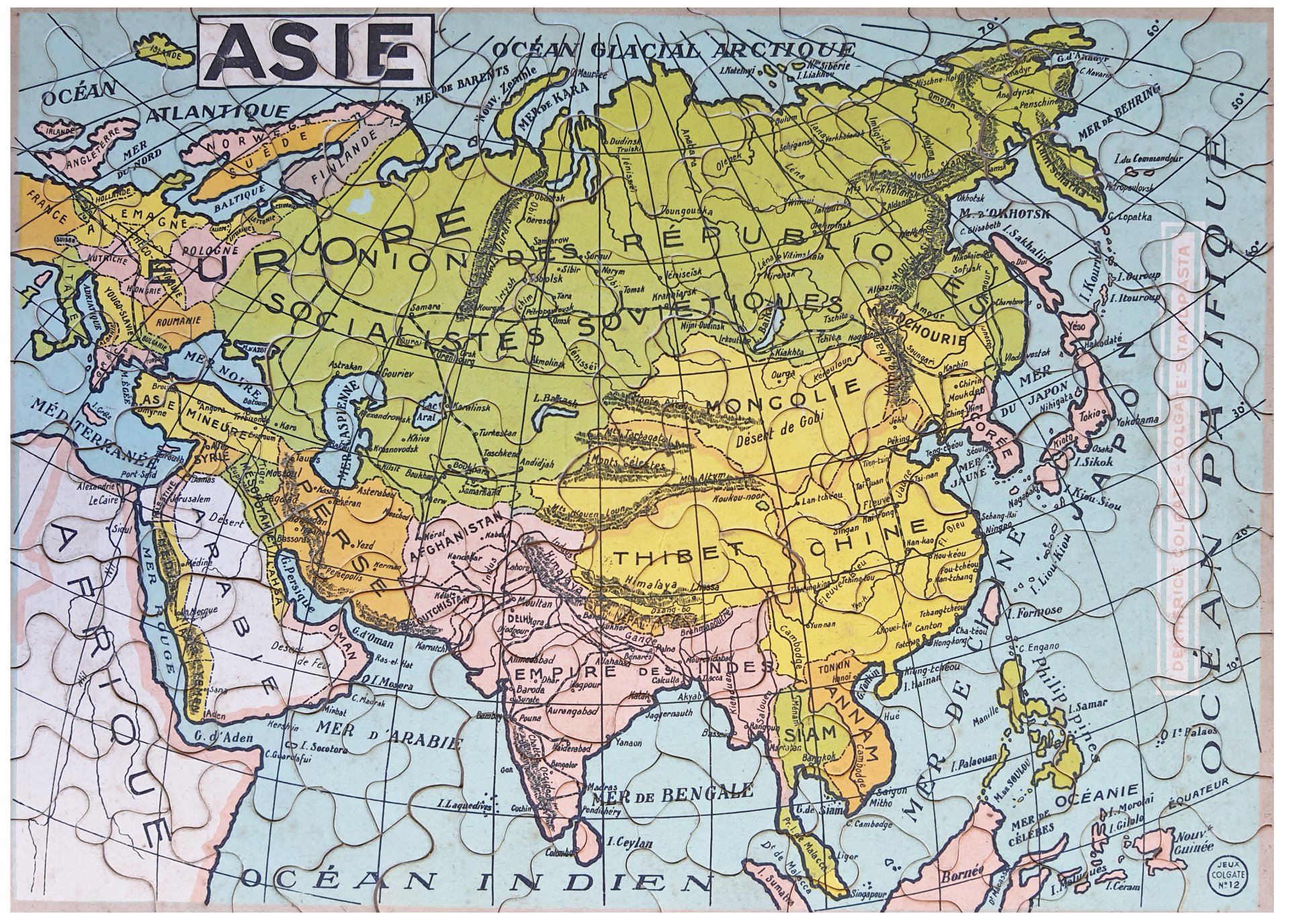 Colgate palmolive map jigsaw puzzles