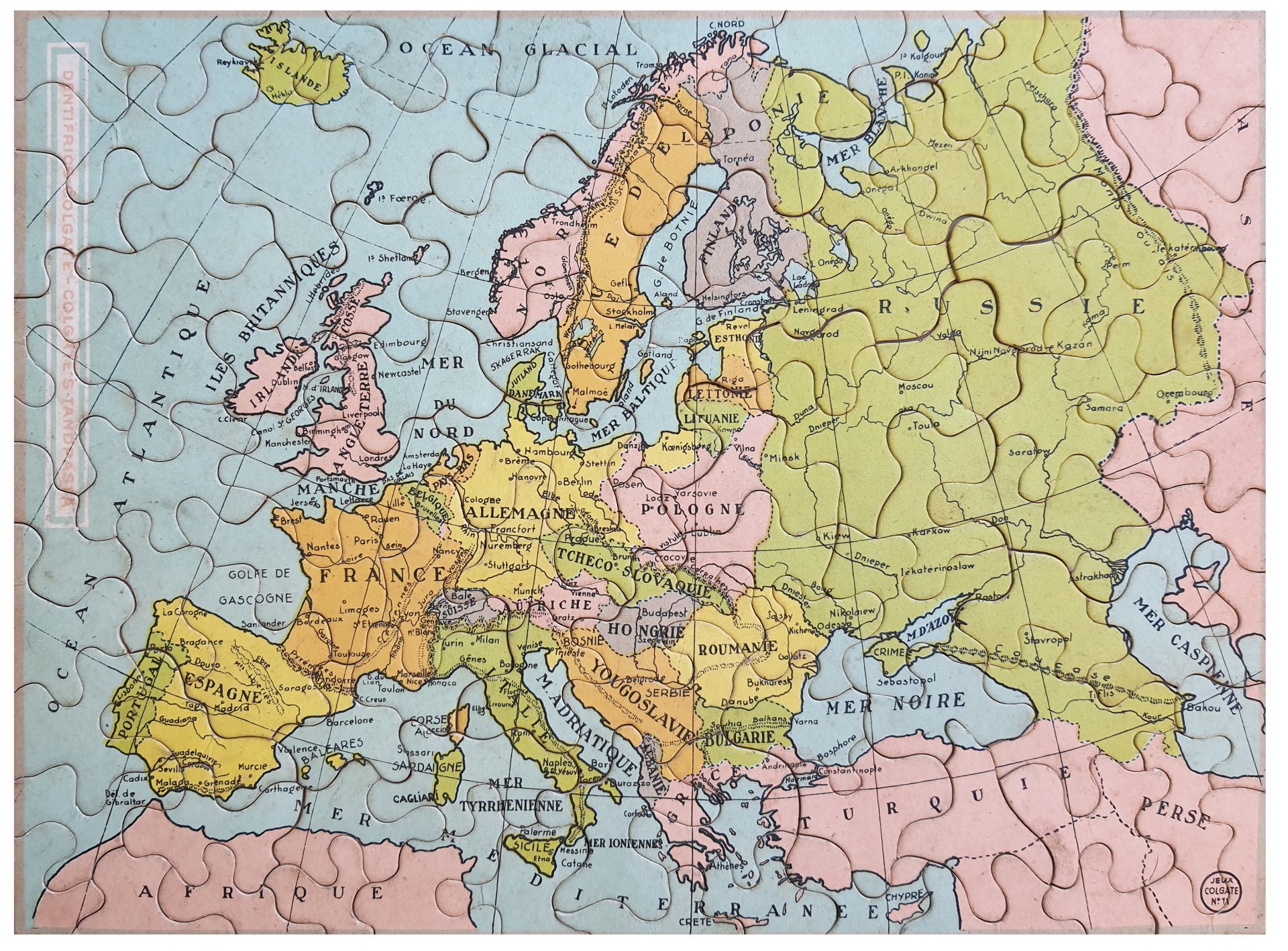 Colgate palmolive map jigsaw puzzles