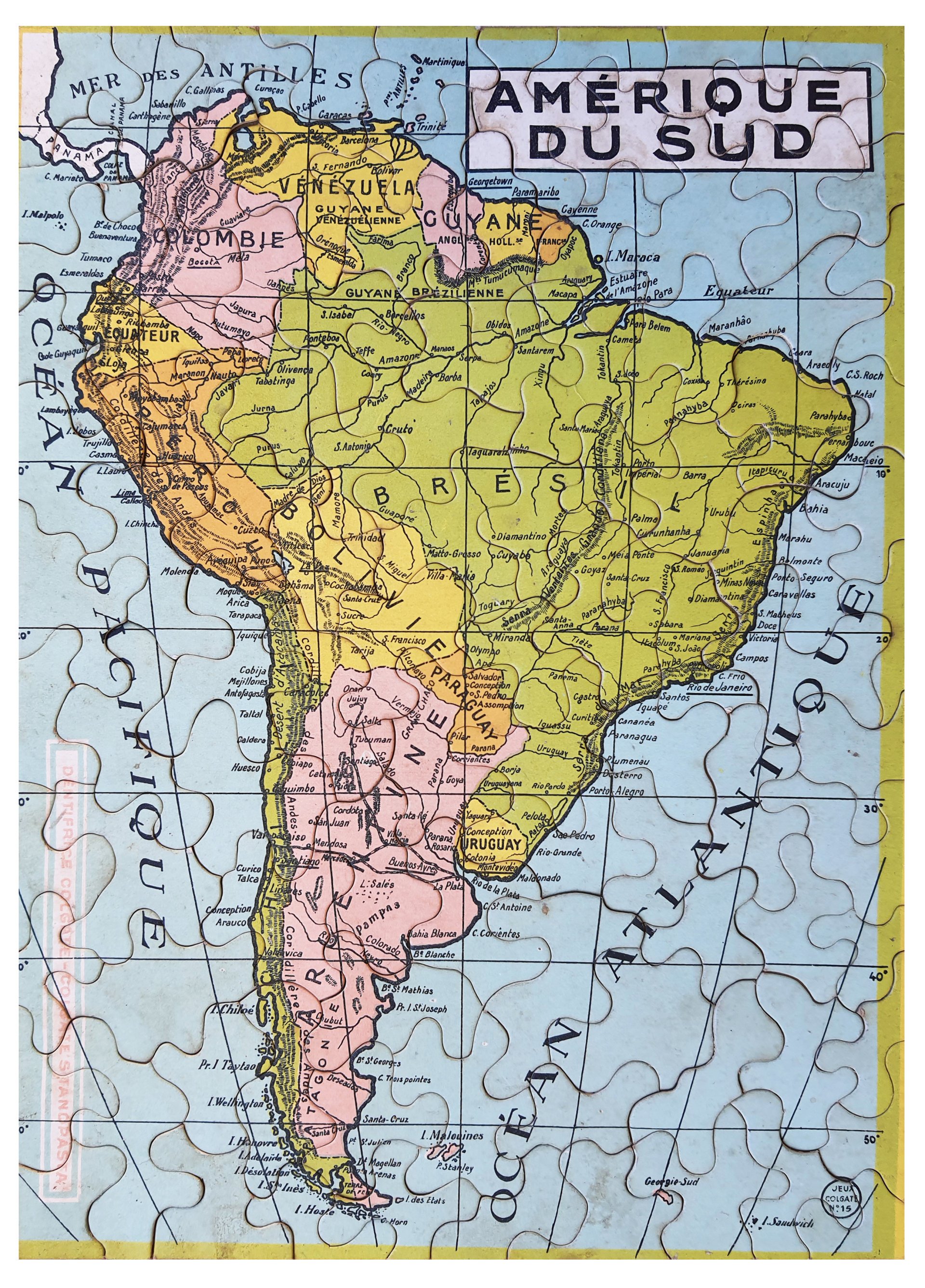 Colgate palmolive map jigsaw puzzles