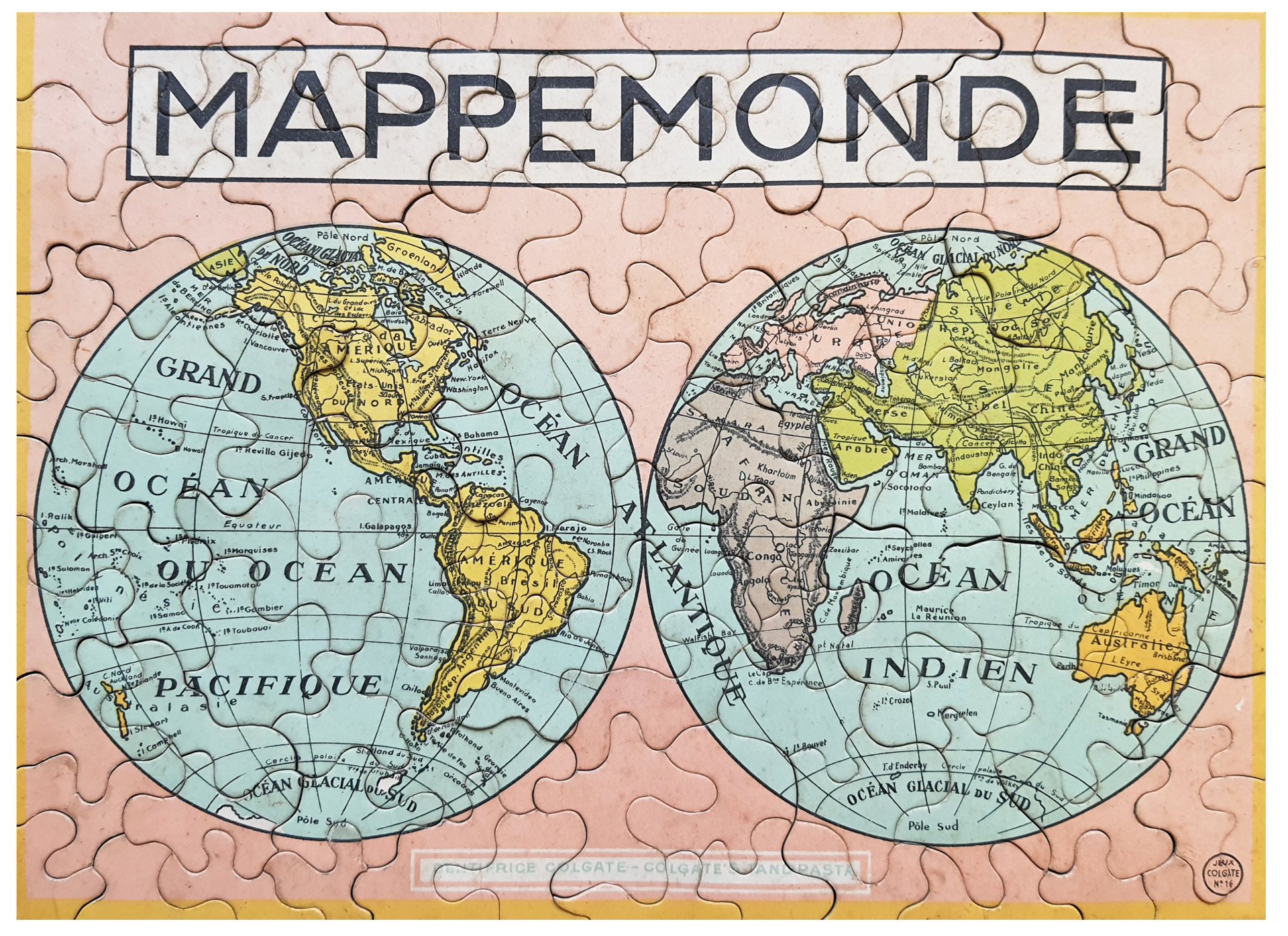 Colgate palmolive map jigsaw puzzles