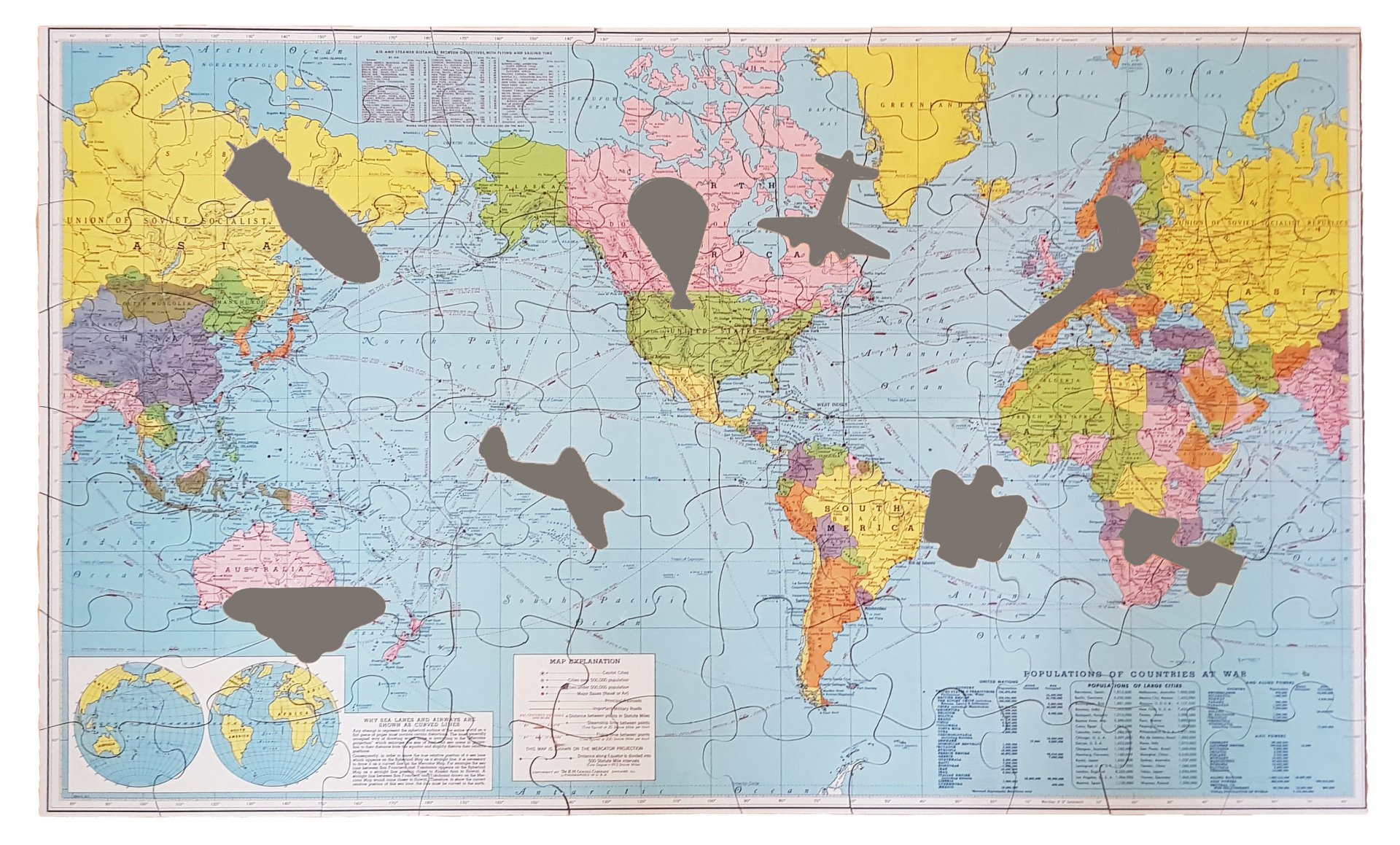 J. Pressman map jigsaw puzzles