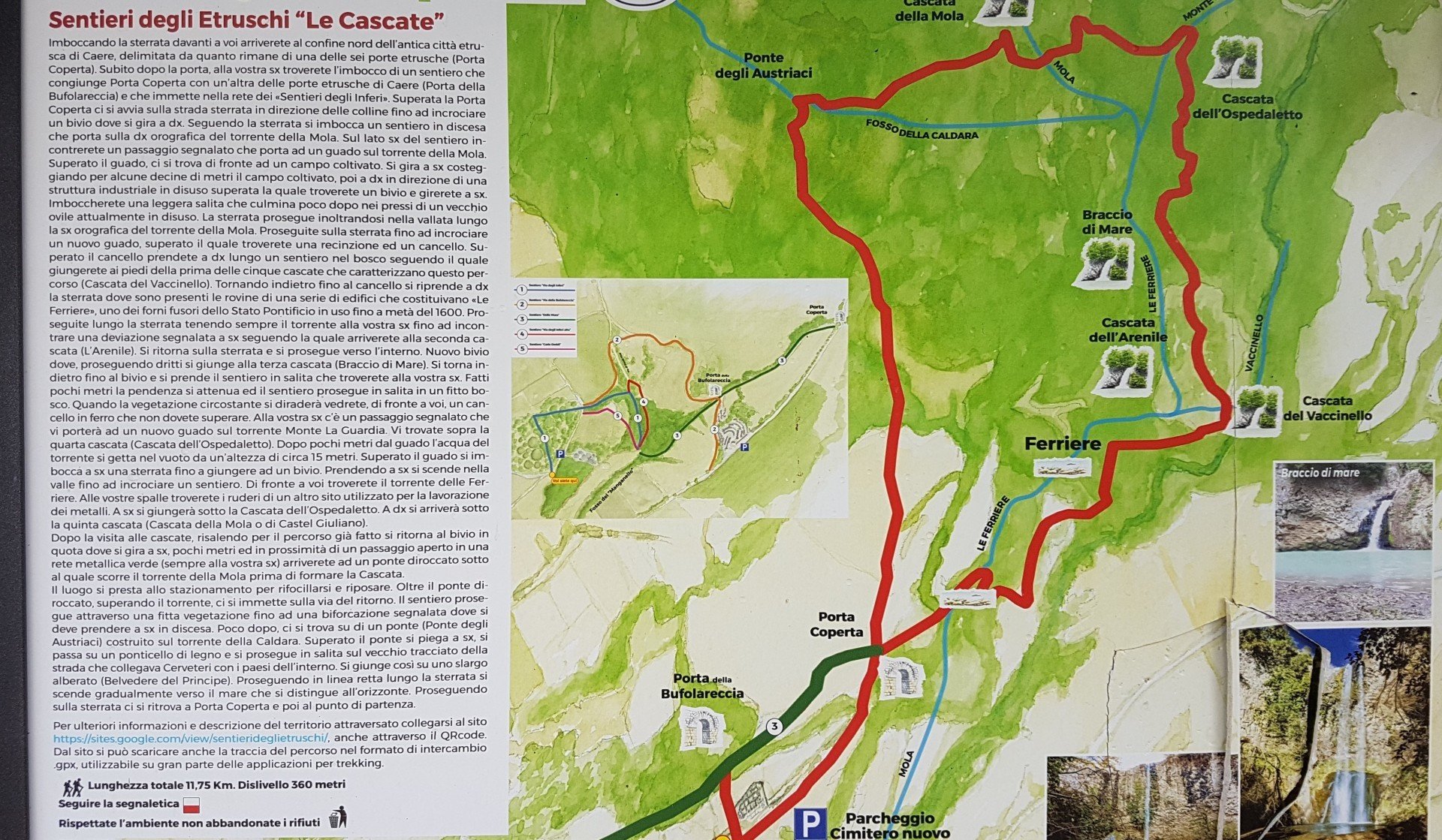 Cascatelle di Cerveteri a piedi