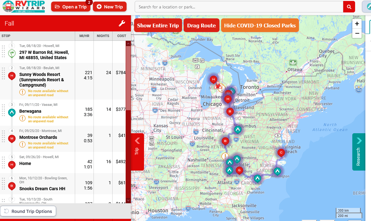 Top 5 RV Trip Planning Tools & Memberships